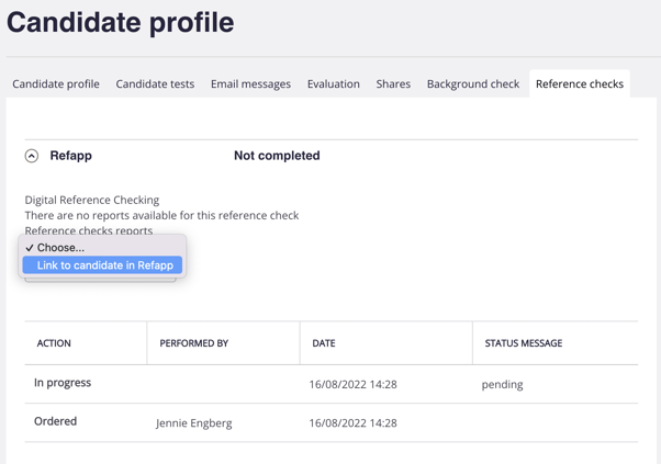 How does the integration between Refapp and ReachMee work?
